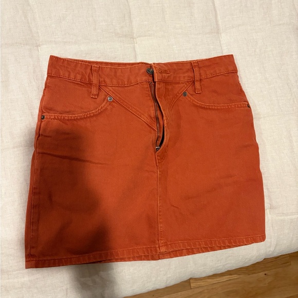 Zara | Skirts | Zara Womens Rust Mini Skirt | Poshmark
